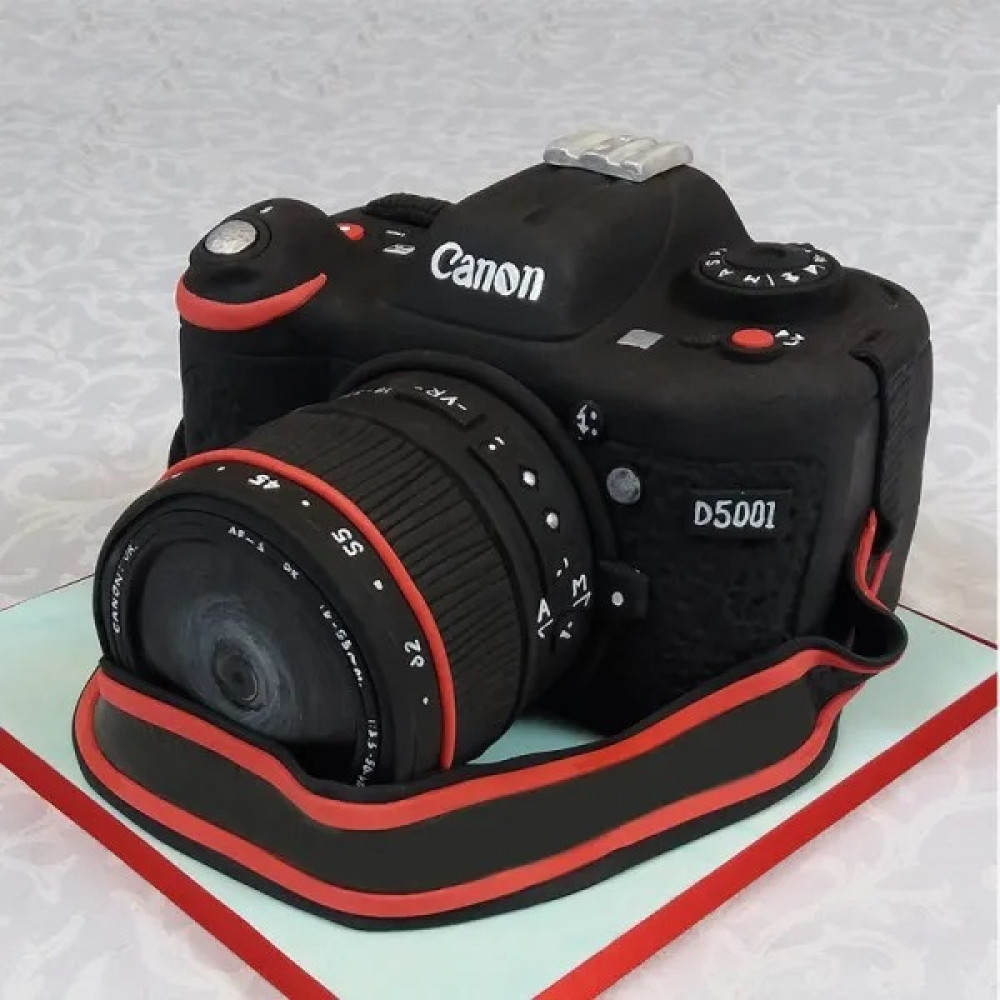 Canon Camera Capture Fondant Cake Delivery In Delhi NCR