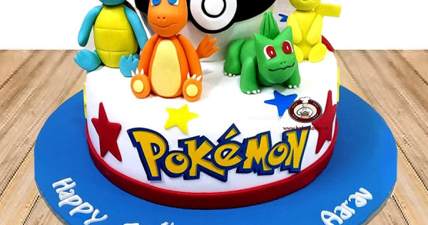 Pokemon Kids Fondant Cake Delivery In Delhi NCR