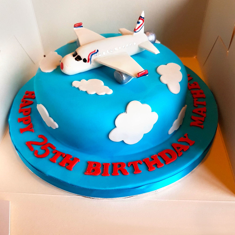 Egg-less Yummy Plane Cake Delivery In Delhi NCR