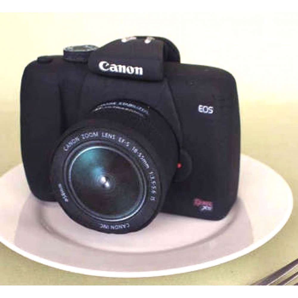Canon Camera Capture Fondant Cake Delivery In Delhi NCR