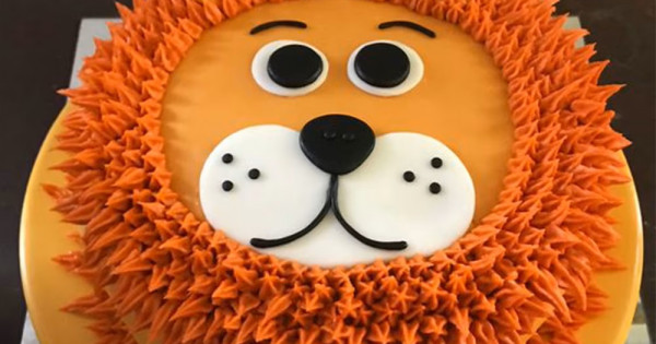 Cute Lion Cake Delivery In Delhi NCR