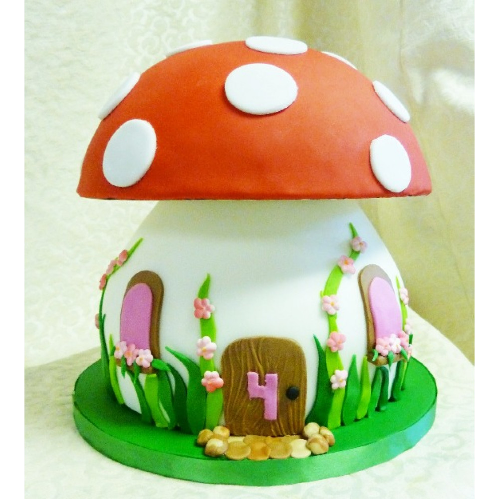 Fairy Toadstool Kids Fondant Cake Delivery In Delhi NCR