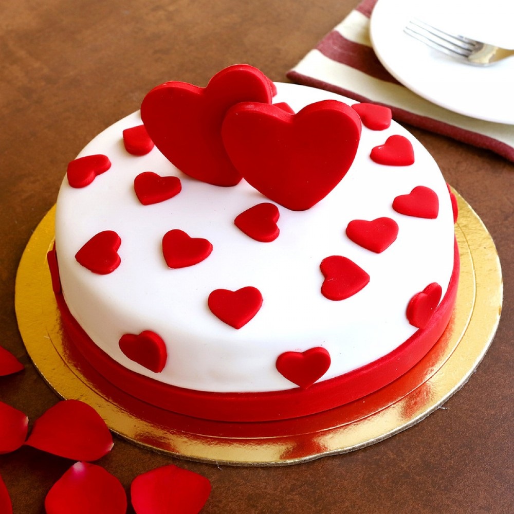 Floating Heart Theme Cake Delivery In Delhi NCR