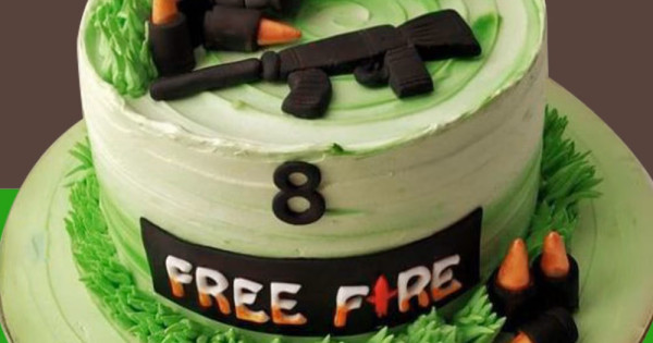 Free Fire Theme Cake Delivery in Delhi NCR