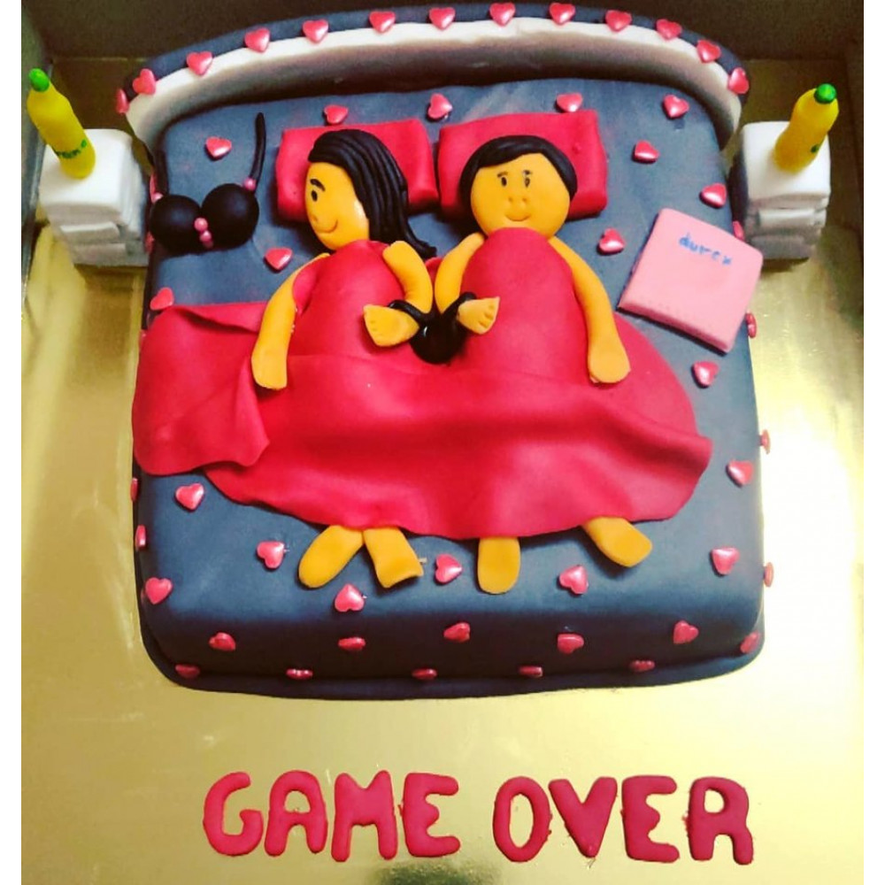 Game Over Theme Cake