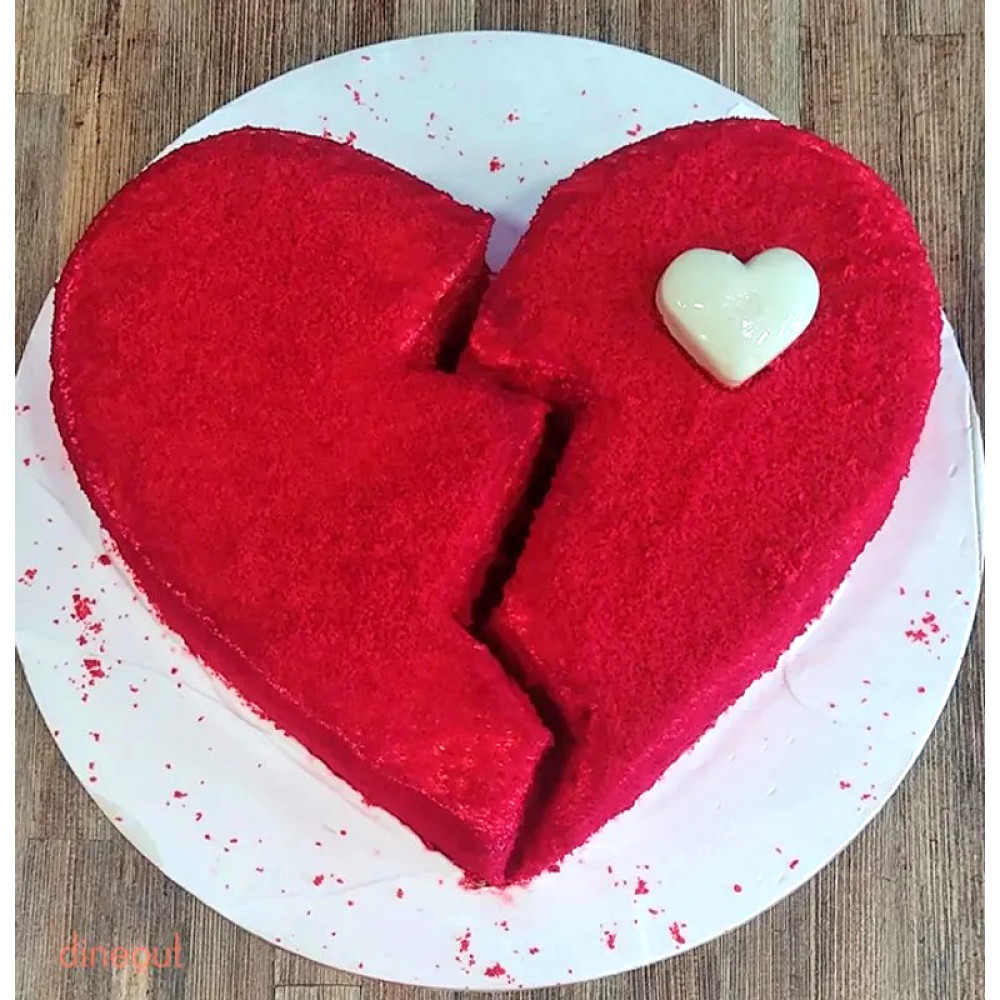 Broken Heart Theme Customize Cake Delivery in Delhi And Noida