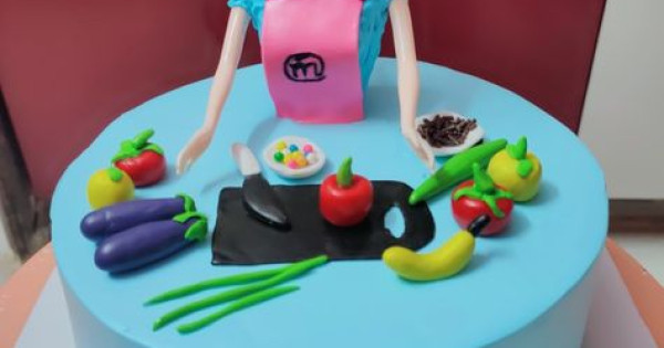 Kitchen Chef Theme Cake With Chocolate Flavors In Delhi and Noida