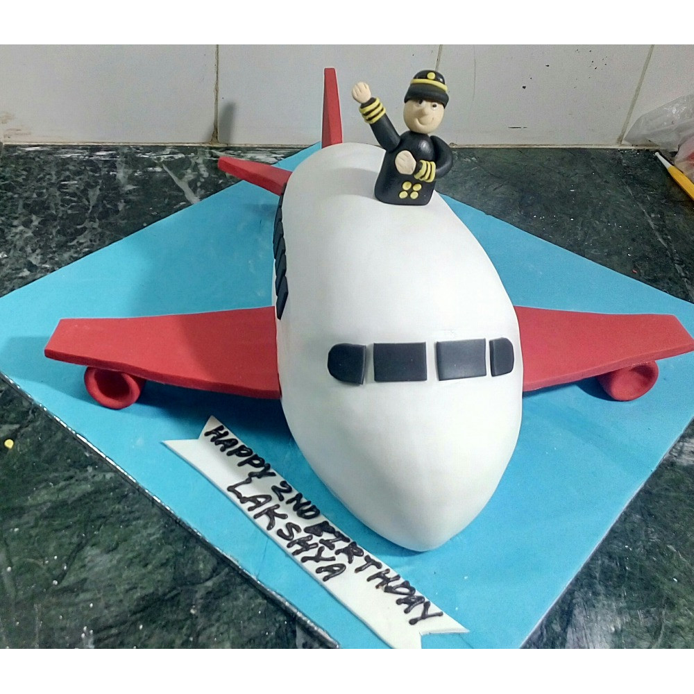 Aeroplane Pilot Fondant Cake Delivery In Delhi NCR