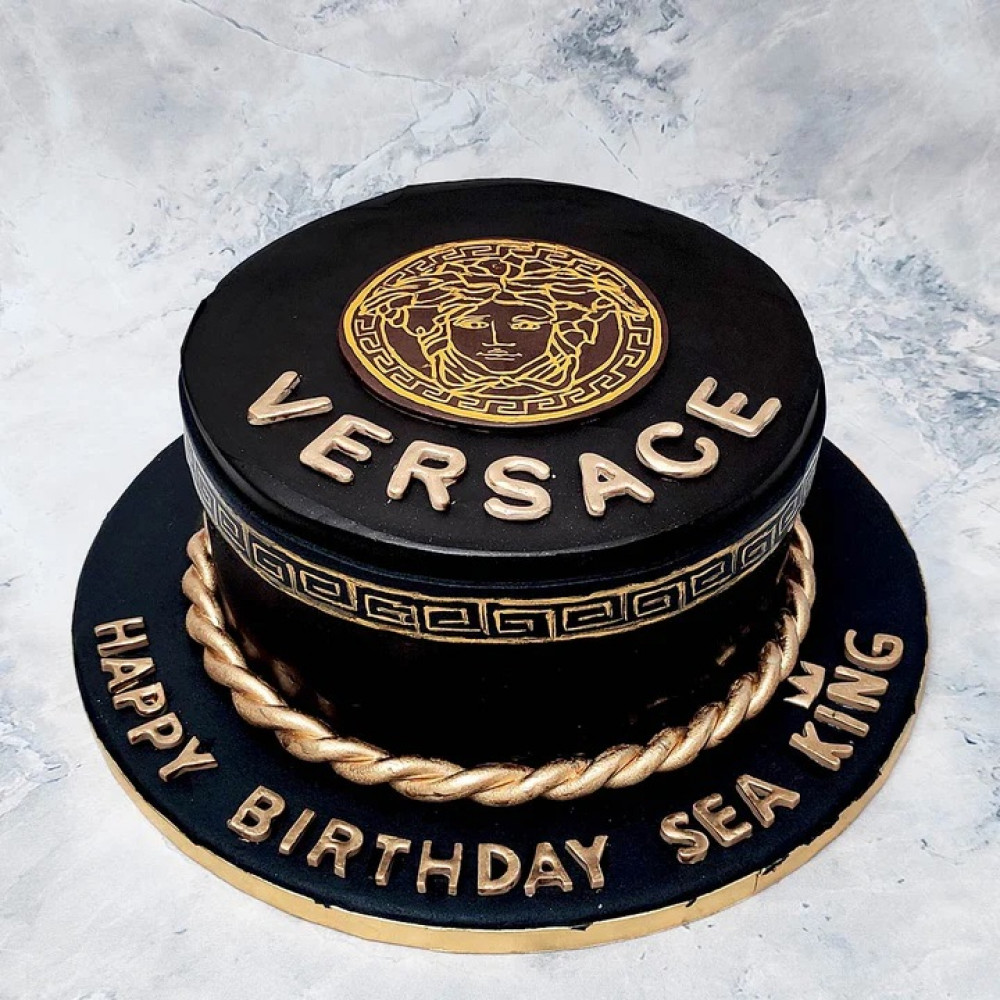 Versace Theme Fondant Cake Delivery In Delhi NCR