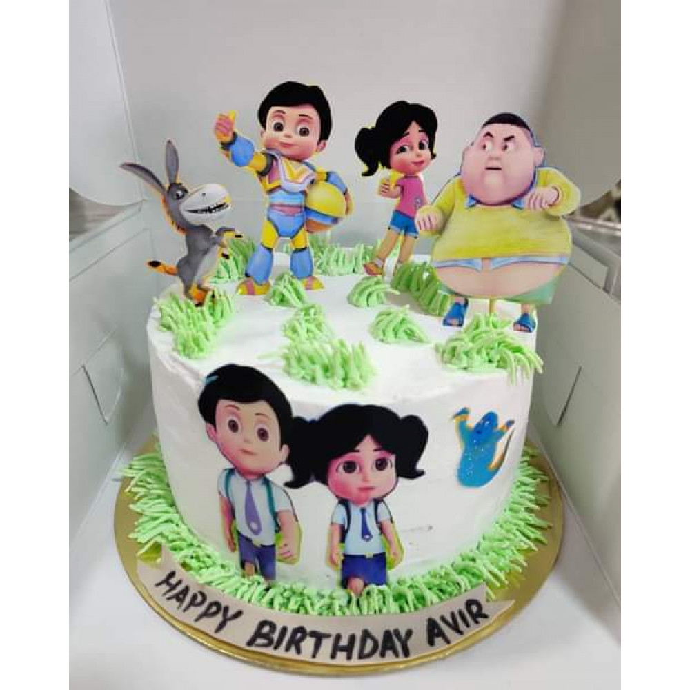 Egg- less Vir The Robot Boy Cartoon Cake Egg- less Vir The Robot Boy Cartoon Cake