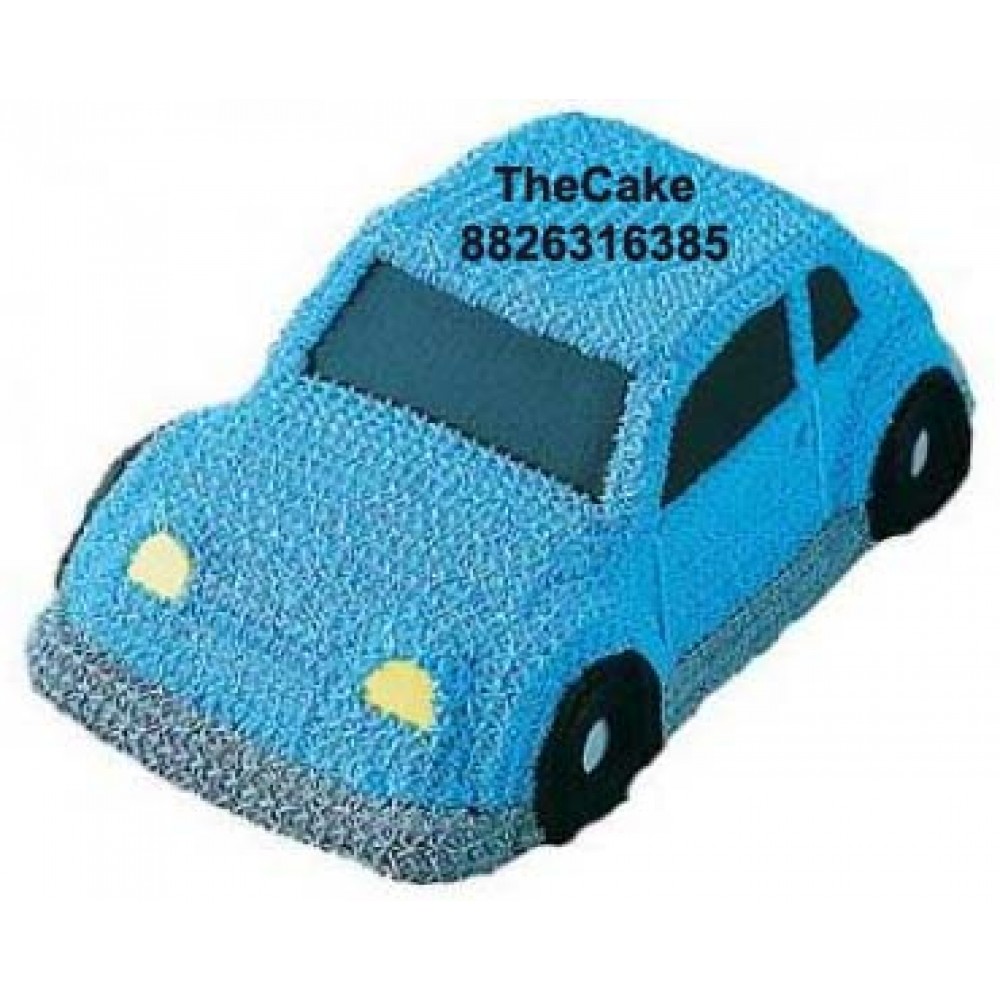 Send and buy online car shape egg-less cake for kids in Delhi and Noida